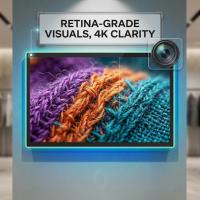 China 55 Inch 4K UHD AI Wall-Mounted Digital Signage Display with Audience Analytics and Cloud CMS for sale