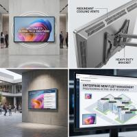 China 75 Inch 4K UHD Digital Signage Display with Android 16 for Enterprise Batch Deployment for sale