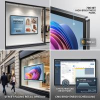 China 55 Inch 4K UHD High Brightness 700 cd/m2 Digital Signage Display for Commercial Advertising for sale