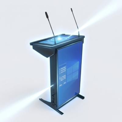 China 15.6-21.5 Inch Dual Screen Digital Podium Windows 11 Interactive Teaching Lectern for Schools for sale