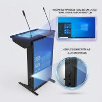 China 15.6-21.5 Inch Android 14 Digital Podium Wireless Screen Mirroring Conference Lectern for sale