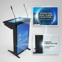 China 32-24 Inch Android 14 Smart Digital Podium K12 Classroom Wireless Mirroring Teaching Lectern for sale