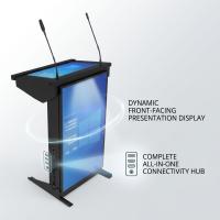China 22-19 Inch Digital Podium Windows 11 Integrated AV Control Government Auditorium Lectern for sale
