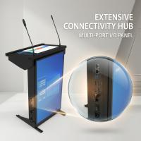 China 22-19 Inch Android 14 Touchscreen Digital Podium Interactive Training Center Lectern for sale