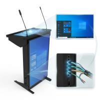 China 32-24 Inch Android 14 Smart Digital Podium K12 Classroom Wireless Mirroring Teaching Lectern for sale