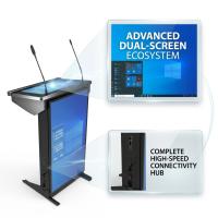 China 43-22 Inch Digital Podium Windows 11 Multi-Interface Conference Room Presentation Lectern for sale