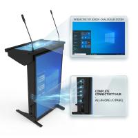 China 43-22 Inch Android 14 Digital Podium Church Auditorium Presentation Lectern with Wi-Fi for sale