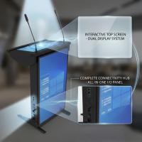 China 43-22 Inch Digital Podium Windows 11 Multi-Interface Conference Room Presentation Lectern for sale