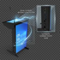 China 43-22 Inch Android 14 Digital Podium Church Auditorium Presentation Lectern with Wi-Fi for sale
