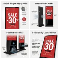 China 43 Inch Vertical Advertising Machine Android CMS Portrait Digital Menu Board Display for sale