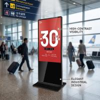 China 32 Inch Vertical Advertising Machine 4K Android Floor Standing Digital Signage Display for sale