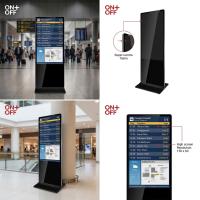 China 55 Inch Vertical Advertising Machine 4K Android Supermarket Promotion Digital Signage Display for sale
