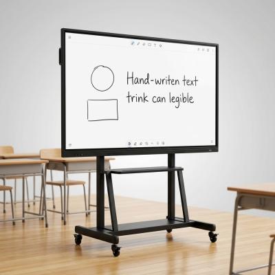 China 65 Inch 4K Interactive Smart Board QM-65HY Mobile Stand Bundle Classroom Accessibility Display for sale