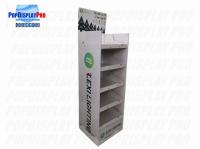 China Temporary Cardboard Shelf Display Led Lights CMYK / 4C Print For Holidays for sale