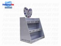 China Birthday Gifts Cardboard Counter Display 3 Tiers Promoting For Birthstone Hearts for sale