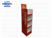 China Merchandising Cardboard Floor Displays Grocery Store For Stay Warm Blankets for sale