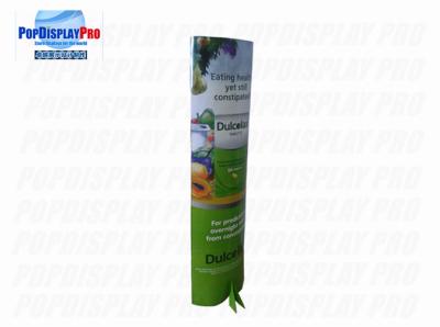 China Eye Catching Cardboard POS Displays Dulcolax Tablets Advertising Totem Pop Up Easily for sale