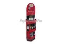 China Floor Standing Custom Cardboard Standee For 750ml Red Wine Holding for sale