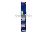 China Blue Retail Cardboard Floor Displays 3 Slant Tiers For Holding Massaging Slippers for sale