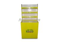 China Full Color Printed Cardboard Floor Displays Paper With 1 Square Base for sale