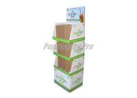 China Water Cup Shaped Cardboard Retail Floor Display Stands With 3 Stackable PDQ for sale