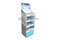 China Personalized Cardboard Shelf Display Full Color Printed With 4 Trays for sale