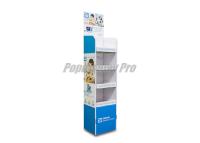 China Light Duty 4 Tier Cardboard Shelf Display , Degradable Cardboard Stands Display for sale