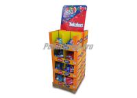 China 4 PDQ Stacked Cardboard Dump Bins Recyclable for Twizzlers Candies for sale