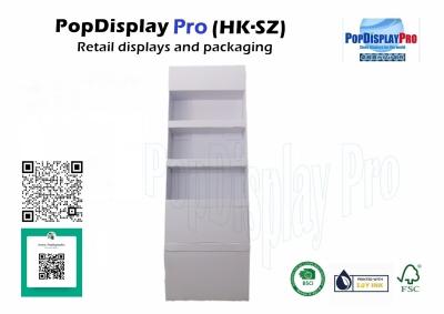 China Shelf-convertable Instore Floor Standing Cardboard Shelf Displays for Confection Food for sale