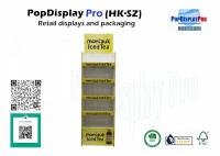 China Paper Retail Cardboard POS Display for Iced Tea Beverage Drinks at Instore Retail for sale