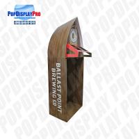 China Visual Merchandising Custom Cardboard Shelf Display PVC Clear Window For Beverage Drinks for sale