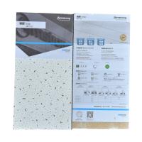China Rectangle Mineral Wool Ceiling Board In Black Color For Armstrong Design for sale