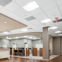 China Office Sound Insulation With 60x60 Mineral Ceiling Tiles And Fiber Glass Panels for sale