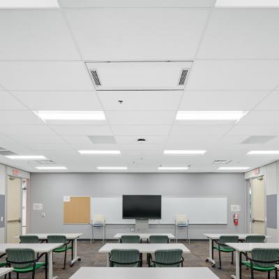 China Square Mineral Fiber Ceiling Board 2 x 4 Drop Ceiling Tiles with Sound Proof Material for sale