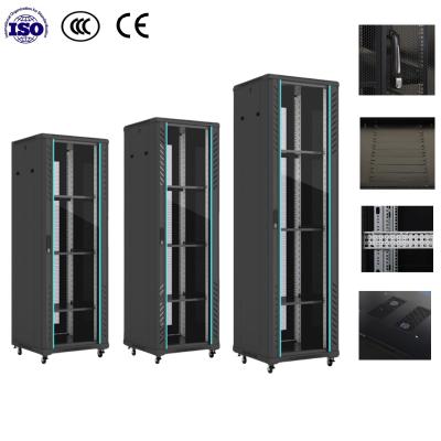 China Power Coated Server Rack Electric Enclosure 42U Network Cabinet with 800kg Load Capacity and IP65 Protection for sale