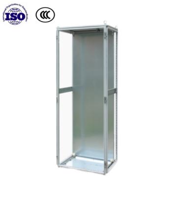 China Anti Corrosion Metal Electrical Enclosure Floor Standing IP55 IP65 Five Fold Profile Frame 600-1200mm Width for sale
