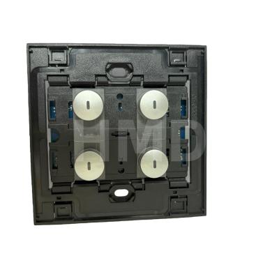 China Schneider ULTI 4-Key Programmable Control Panel Milky White Glass 86 Type Smart Home for sale