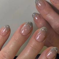 China ABS False Nails French Style Customized Private Label Professional Short Press On Nails for sale