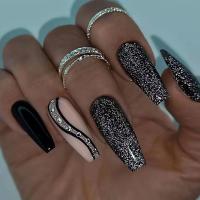 China Full Cover Professional Glossy ABS Plastic Recycled Packaging Press On Nails Custom Design for sale