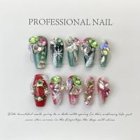 China Fingers Decoration Full Cover Extension False Nail Curved Handmade Press On Nails Soft Gel Long Nail Tips for sale