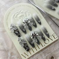 China Fingers Decoration Full Cover Extension False Nail Curved Handmade Press On Nails Soft Gel Long Nail Tips for sale