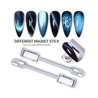 China Magnetized Double-head Nail Magnet Pens with Straight Cat Eye Magnet Stick in 2023 for sale