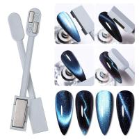 China Magnetized Double-head Nail Magnet Pens with Straight Cat Eye Magnet Stick in 2023 for sale