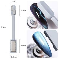 China Magnetized Double-head Nail Magnet Pens with Straight Cat Eye Magnet Stick in 2023 for sale