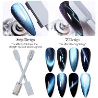 China Magnetized Double-head Nail Magnet Pens with Straight Cat Eye Magnet Stick in 2023 for sale