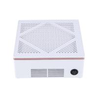 China OEM/ODM Accepted 60W Nail Dust Suction Collector White Nail Vacuum Cleaner with 3 Fan for sale