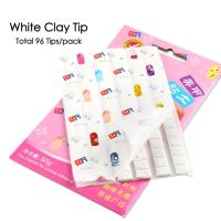 China Nails Package 96 PCS Removable 3 Colors Nail Art Stickers OEM Nail Tips Multifunctional for sale