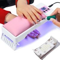 China Waterproof PU Pedicure UV Nail Lamp Wrist Pad for Nail Salon Art Pillow Arm Cushion Rest for sale