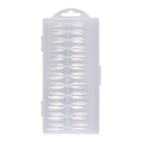 China Clear XS XXS Short Coffin Acrylic Full Cover Soft Gel Nail Tip 500pcs Supplies Salon for sale