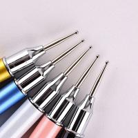 China Acrylic and Metal Dual Ended Stainless Steel Tips Nail Picker Dotting Pen Tool for Crystal for sale